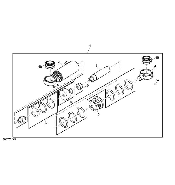 TA20415 John Deere 8345R - Siłownik hydrauliczny (Jastrzębniki)