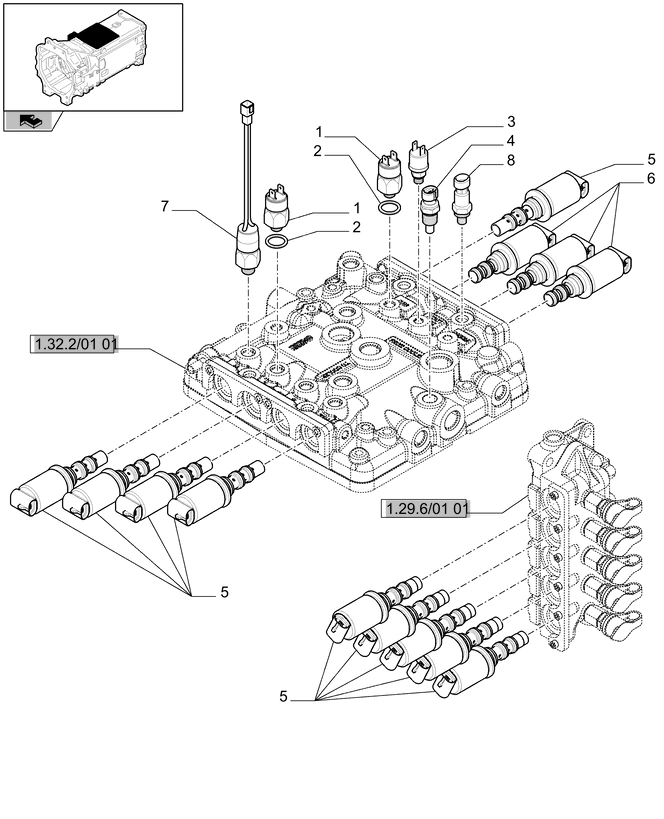 New Holland T6010 T6070 Przel cisnieniowy from 0 to 40 bar 84407735 ...